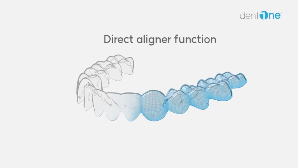 Direct aligner function - dentOne / clear aligner / 3D Orthodontic Software